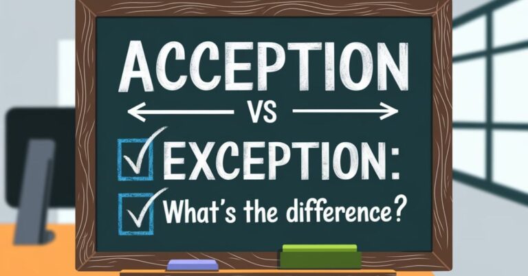 Acception vs Exception: What’s The Difference?