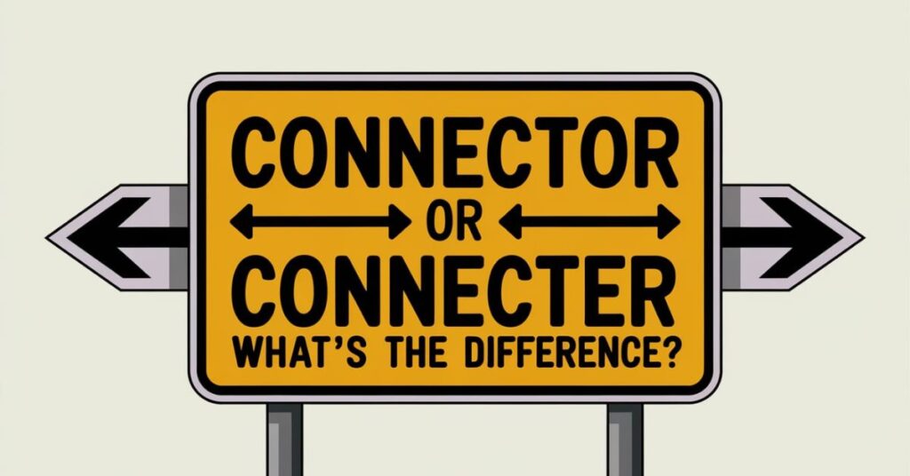 Connector or Connecter: What’s the Difference?