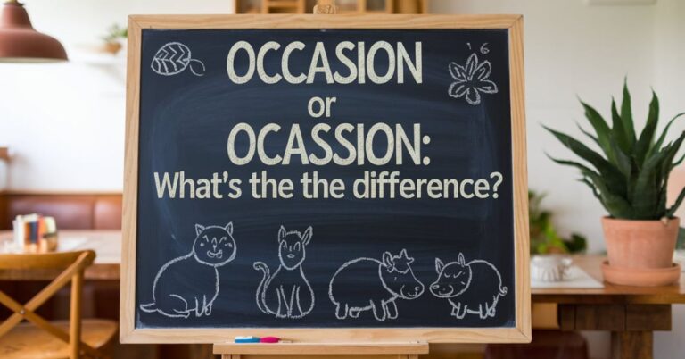 Occasion Or Ocassion: What’s The Difference?