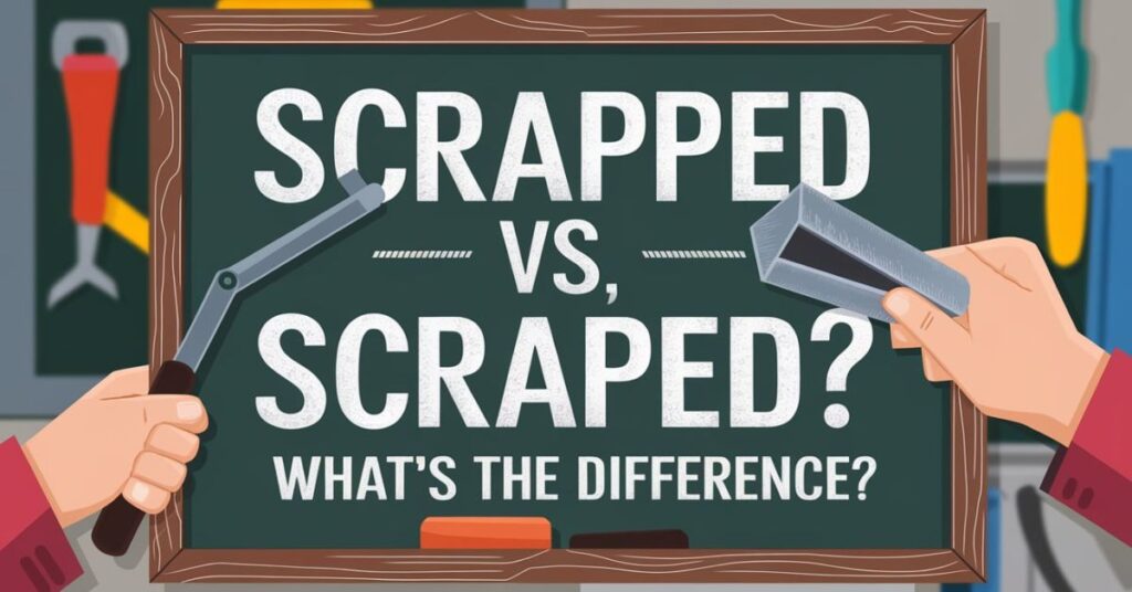 Scrapped Vs Scraped: What’s The Difference?