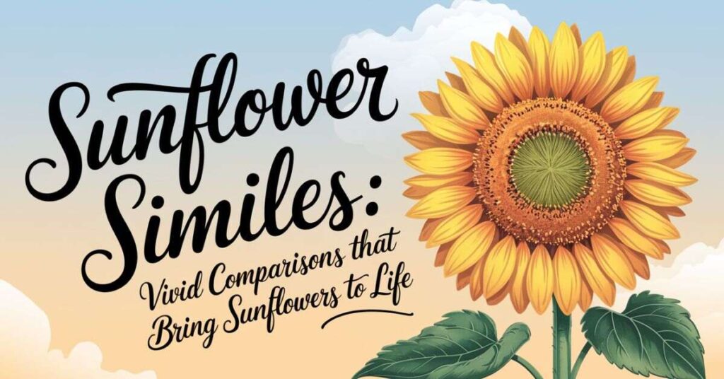 Sunflower Similes: Vivid Comparisons That Bring Sunflowers to Life
