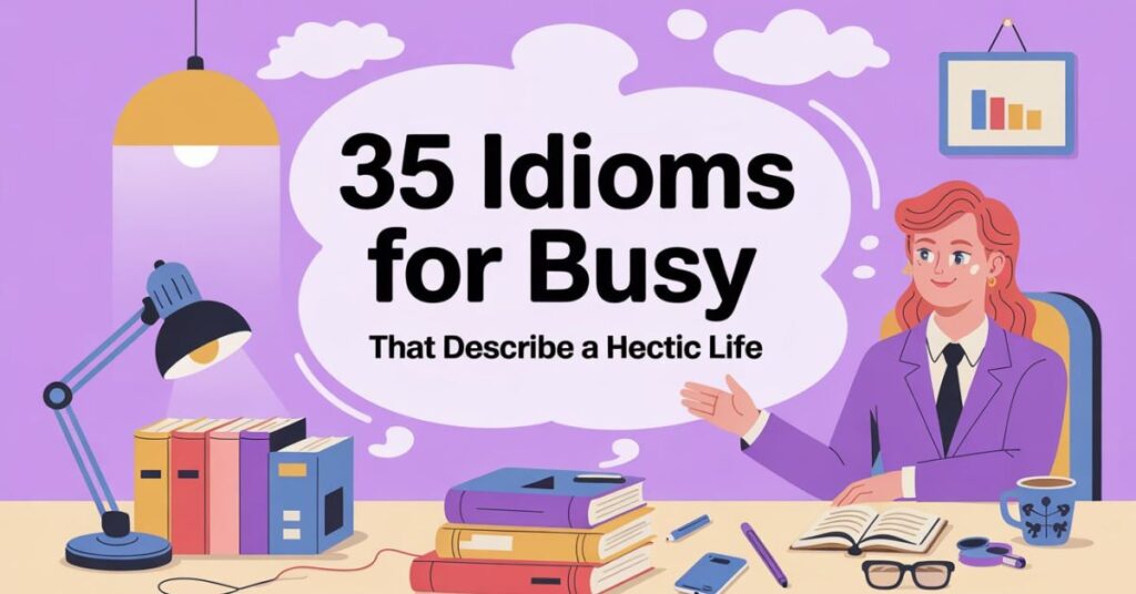 🕒 35 Idioms for Busy: That Describe a Hectic Life