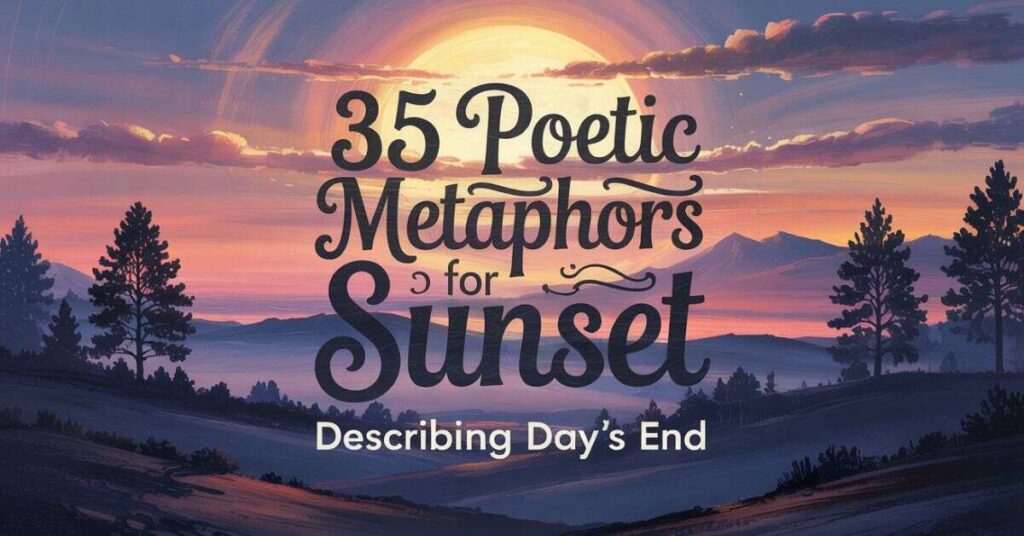 35 Poetic Metaphors for Sunset: Describing Day's End