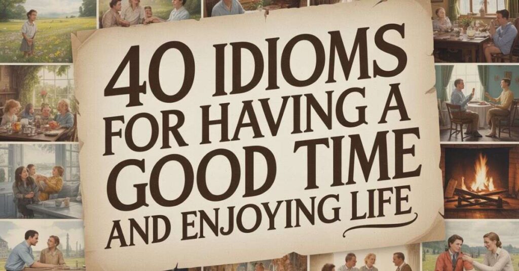 40 Idioms for Having a Good Time: And Enjoying Life
